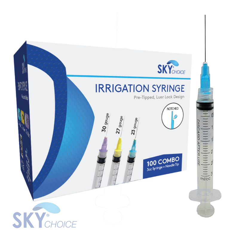 Endodontic Irrigation 3 cc Luer Syringe Combo 100/pkg