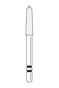 Two Striper FG All Ceramic Guide Pin Diamond Burs FG 5/pk (Premier)