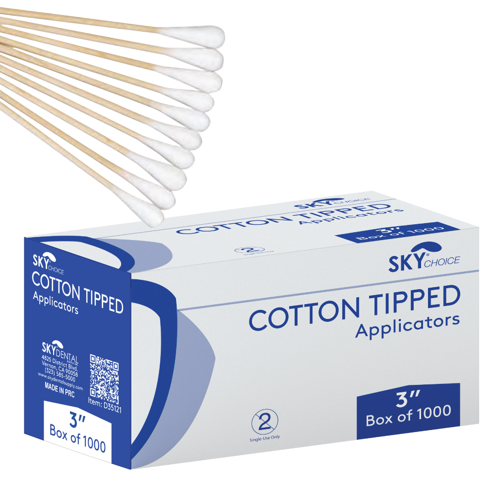 Cotton Tip Applicator Non-Sterile 1000/Bx (Sky Choice)