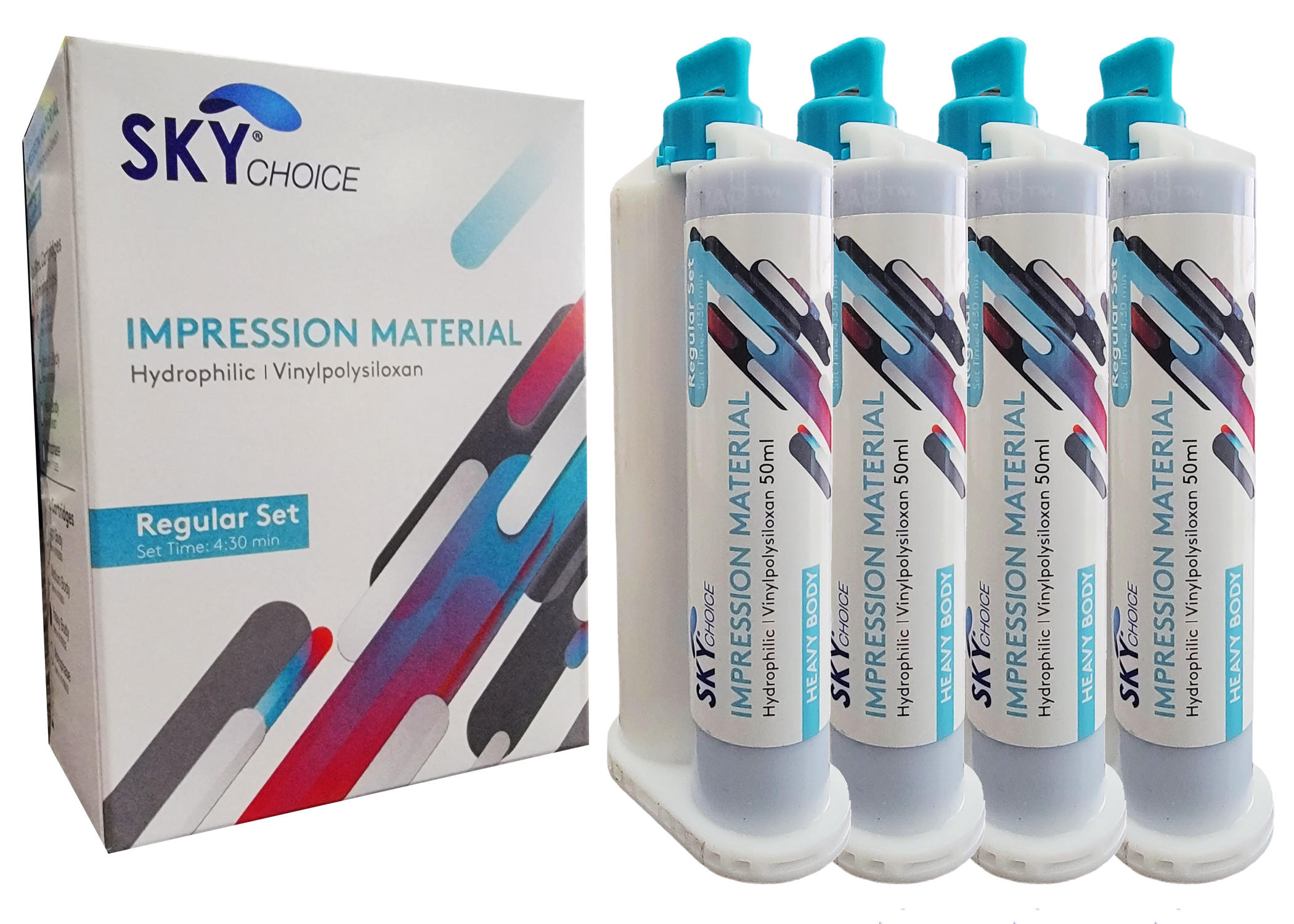 Impression Material VPS 50ml Cartridge 4/Pk (SKY CHOICE)