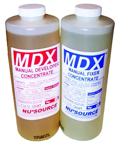 MDX Manual Fixer & Developer Quart Bottles
