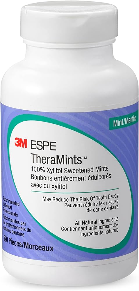 TheraMints Dry Mouth 100% Xylitol Sweetened Mints – Mint Flavor, 520 ...