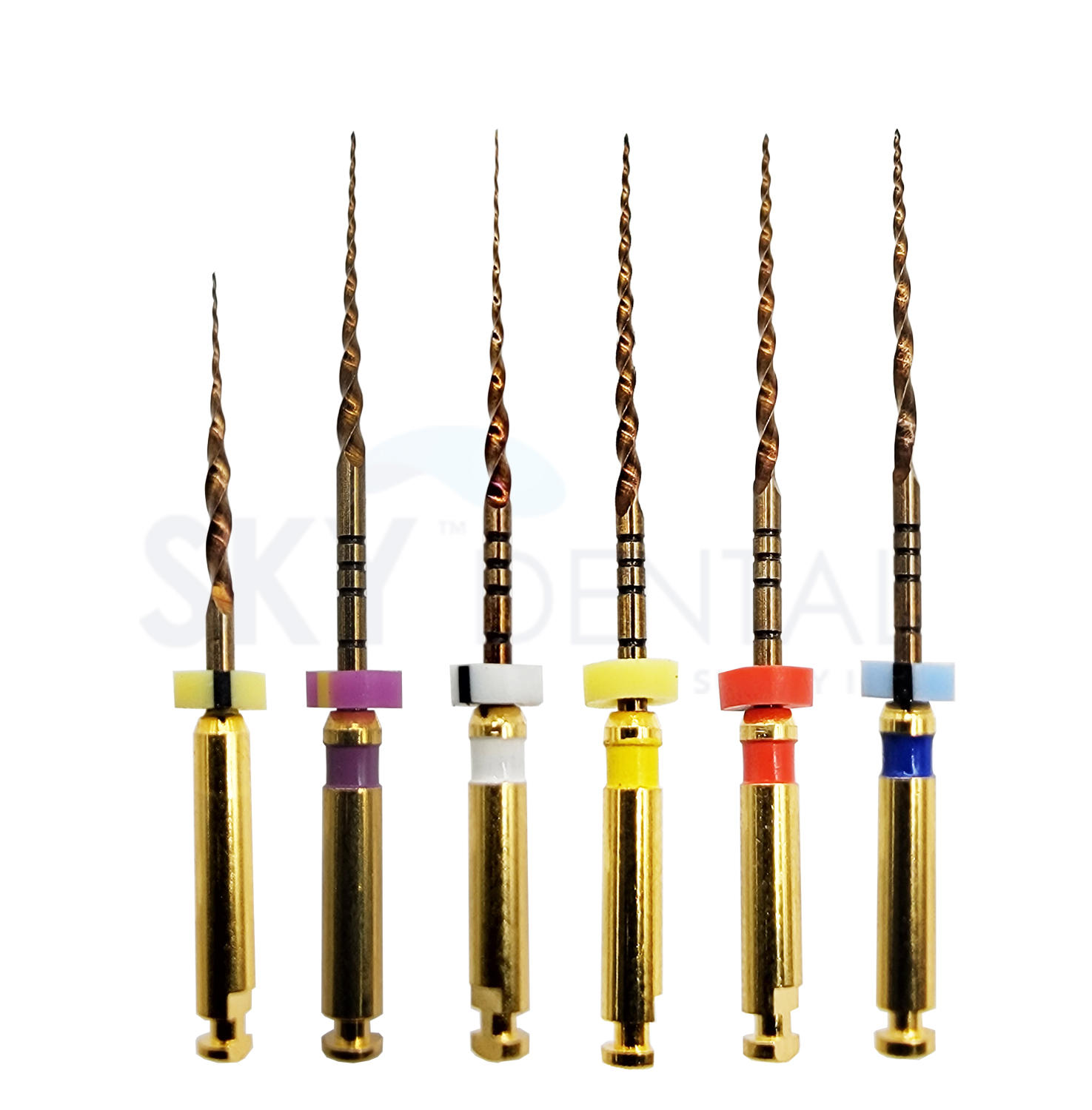 Gold taper+ File 25mm 6/Pkg (Sky Choice)