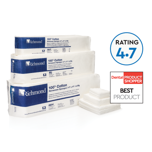 Sponge Cotton 2x2 5000/CS N/W Richmon