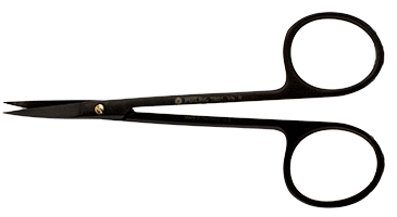 IRIS Scissors, curved Black (PDT)