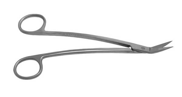 Scissor Dean 7" Angled, Serrated (Sky Dental)