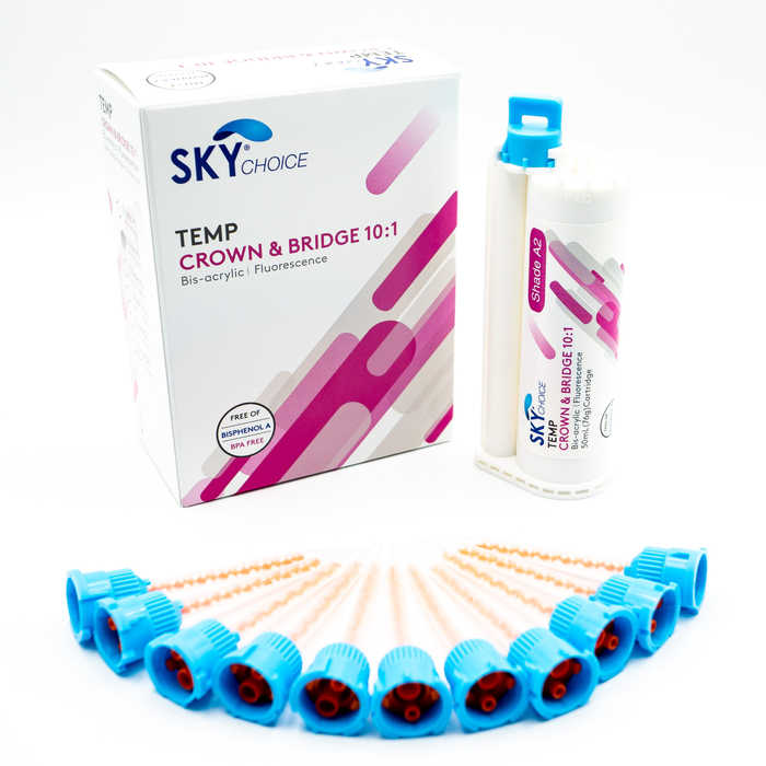 Temporary Crown & Bridge Material 10:1 Ratio 50ml (76gm) Cartridge