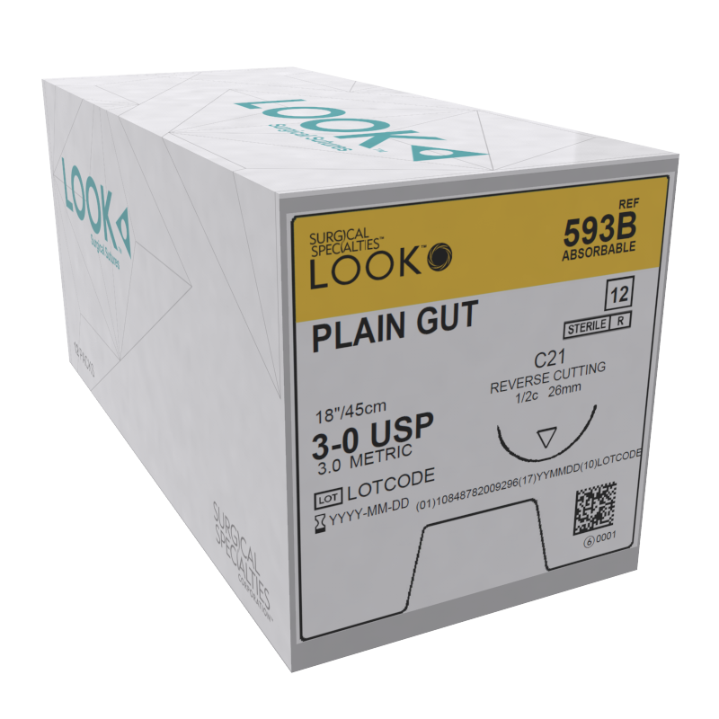 Look Sutures Plain Gut 12/Pkg
