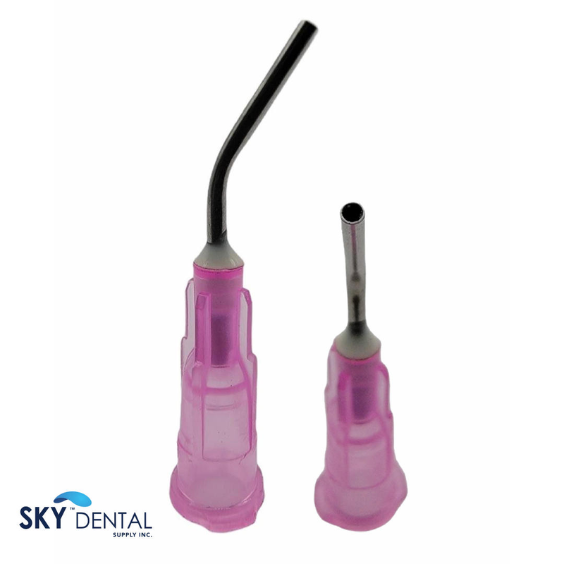 Dental Pre-Bent Disposable Applicator Flow Tips Etch Sealant Cement 100 ...