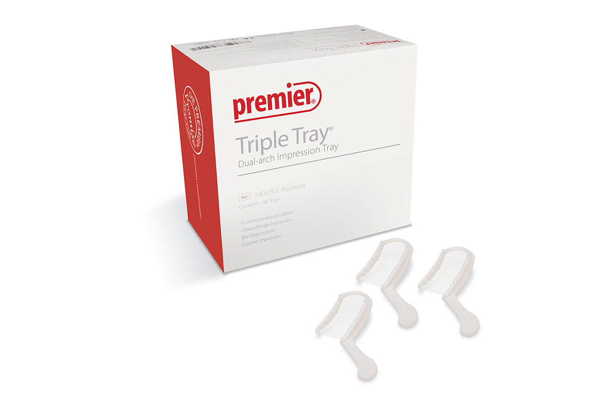 Triple Tray Disposable Impression Trays
